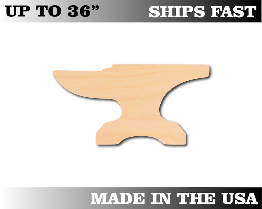 Unfinished Wooden Anvil Craft Shape - Etsy