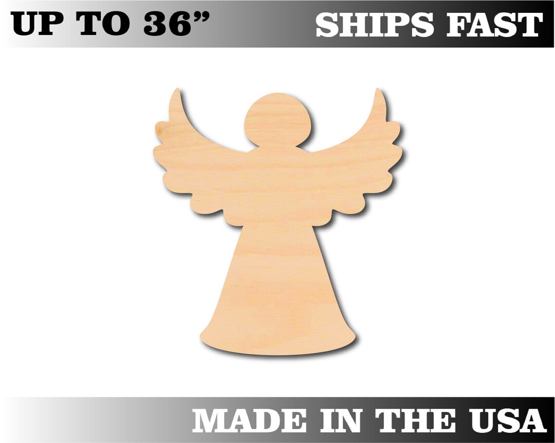 Angel Wood Cutout - Birch Craft Shape for DIY Projects - Etsy
