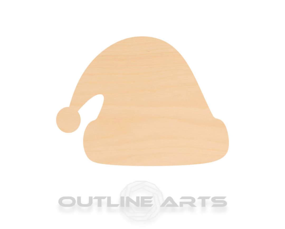 Unfinished Wooden Santa Hat Craft Shape - Etsy
