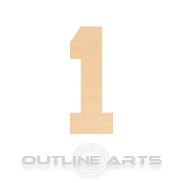 Wooden Number 1 - Etsy