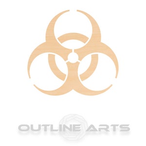 Unfinished Wooden Biohazard Symbol Craft Shape - Etsy
