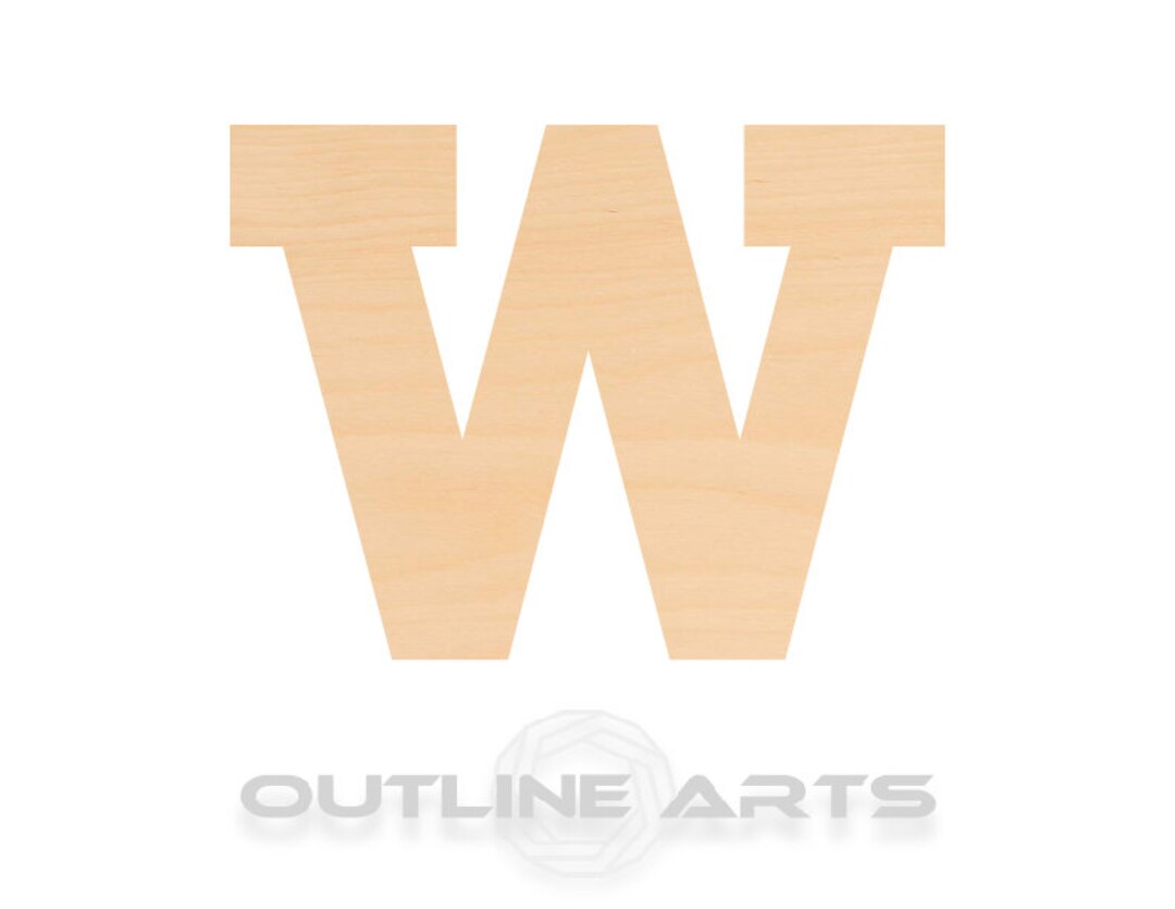 Letter W Wood Cutout: Birch Craft Shape (unfinished, DIY) - Etsy