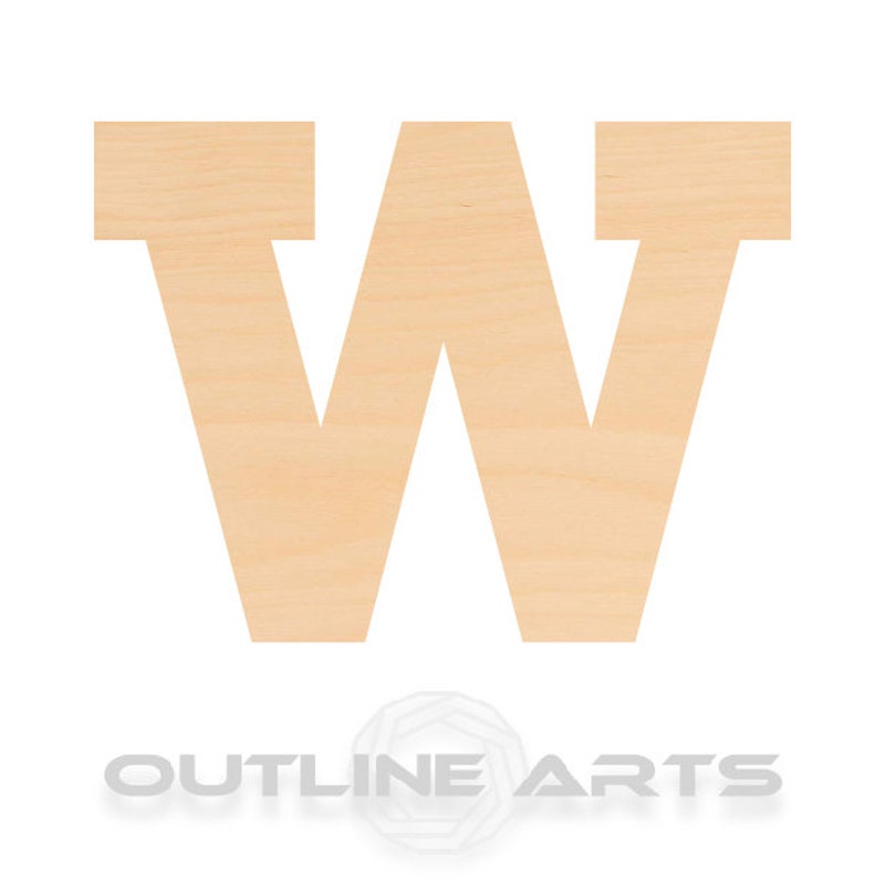 Wooden Letter W - Etsy