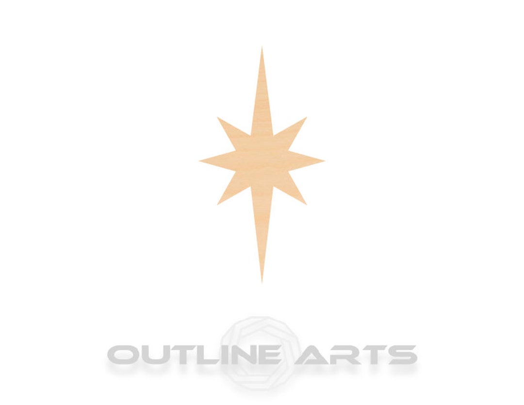 Unfinished Wooden Elongated Star Craft Shape - Etsy