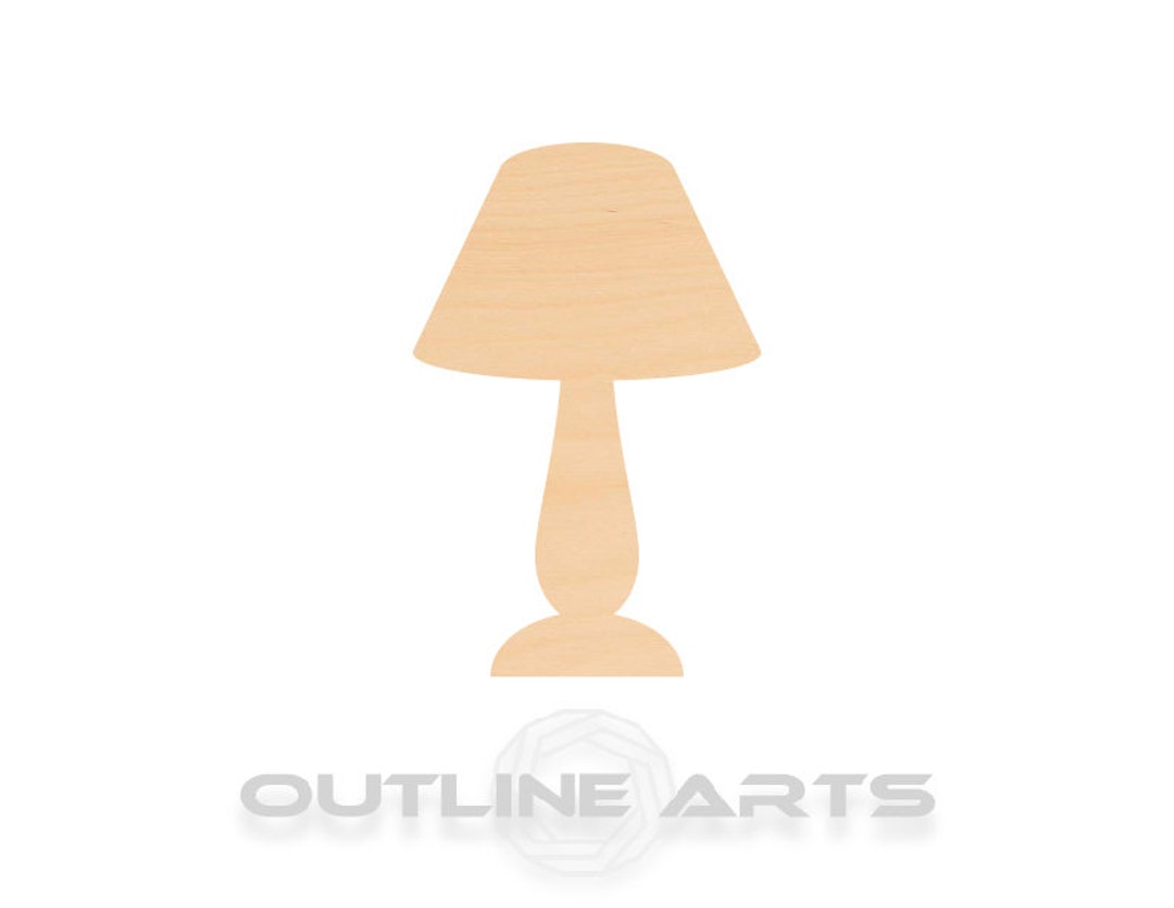 Unfinished Wooden Lamp Craft Shape - Etsy