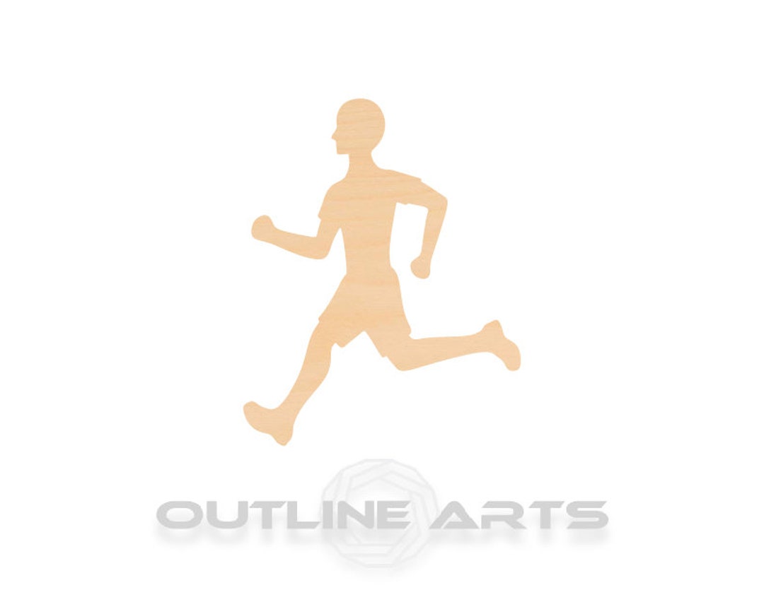 Unfinished Wooden Running Man Craft Shape - Etsy