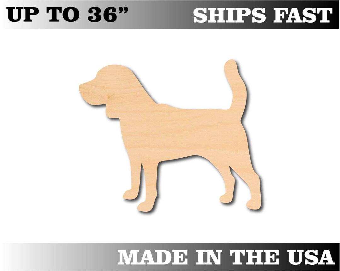 Unfinished Wooden Beagle Craft Shape - Etsy