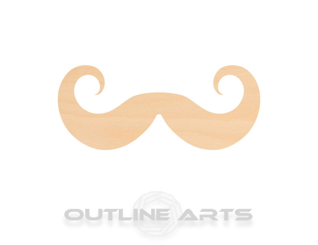 Unfinished Wooden Mustache Craft Shape - Etsy