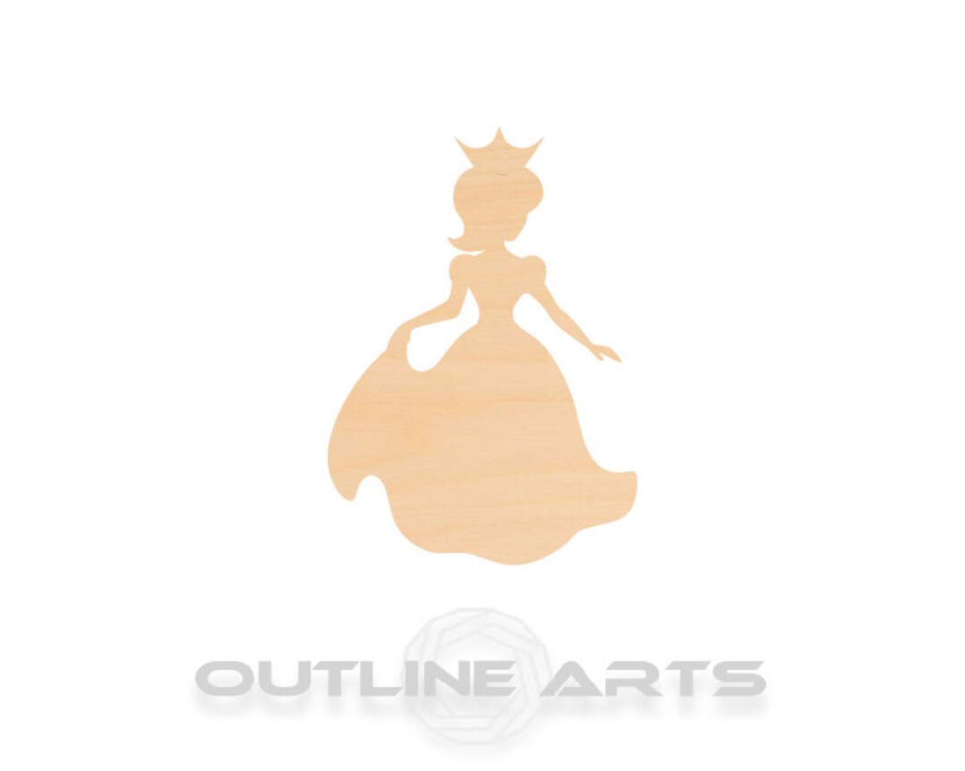 Unfinished Wooden Princess Craft Shape - Etsy