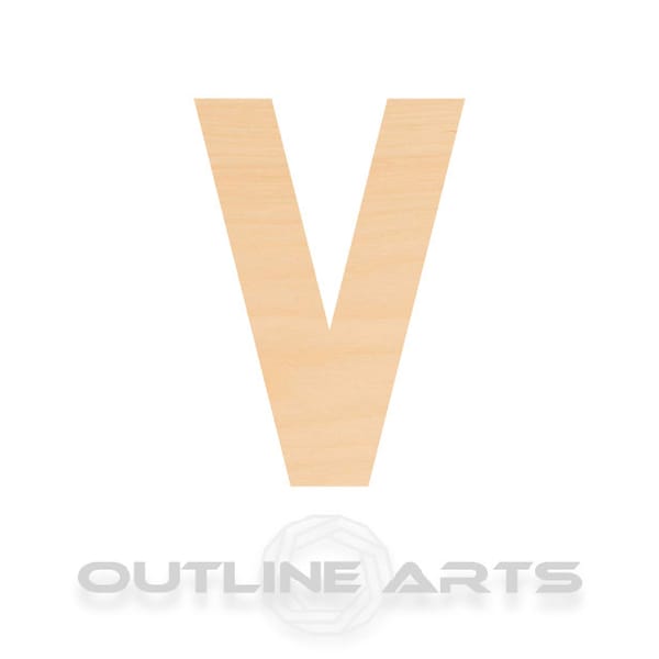 Wooden Letter V - Etsy
