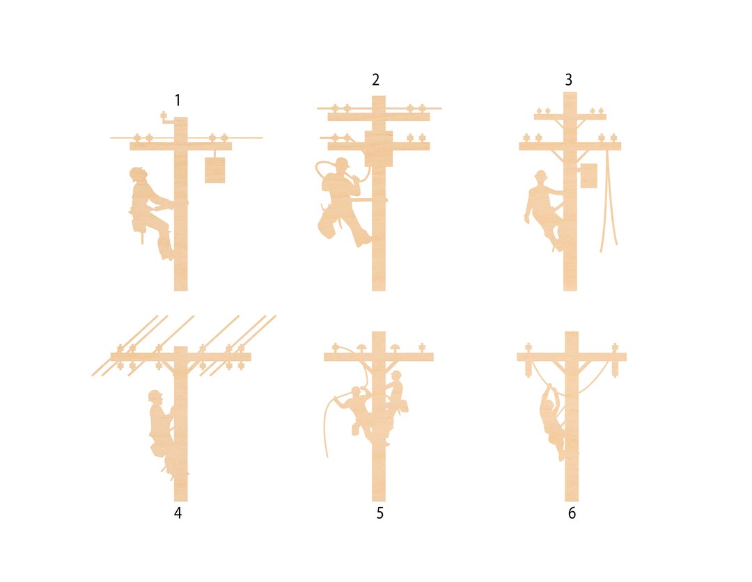 Unfinished Wooden Lineman Craft Shape - Etsy