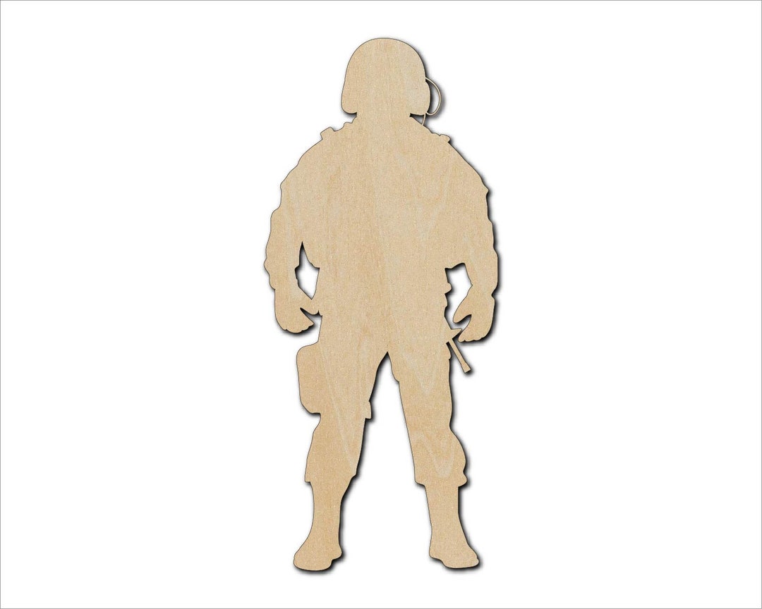 Soldier Wood Cutout: Birch Craft Shape, Unfinished and Paint Ready - Etsy