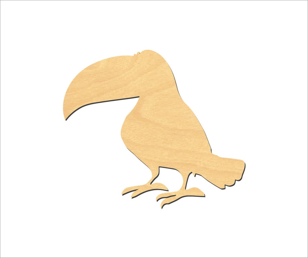 Wooden Toucan Cutout: Birch Craft Shape (unfinished, Paintable) - Etsy