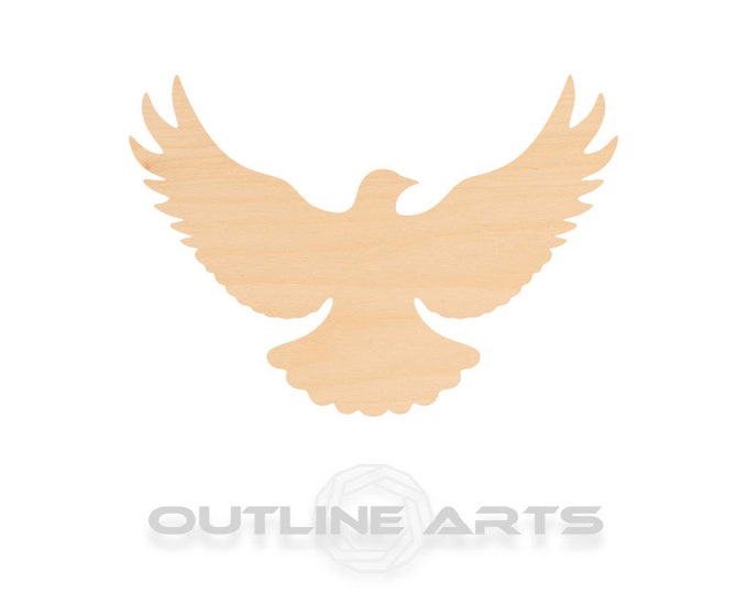 Dove Flying Craft Shape, Wooden Unfinished, Shape, Paintable, DIY ...