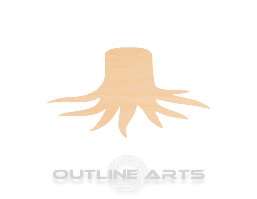 Unfinished Wooden Tree Stump Craft Shape - Etsy