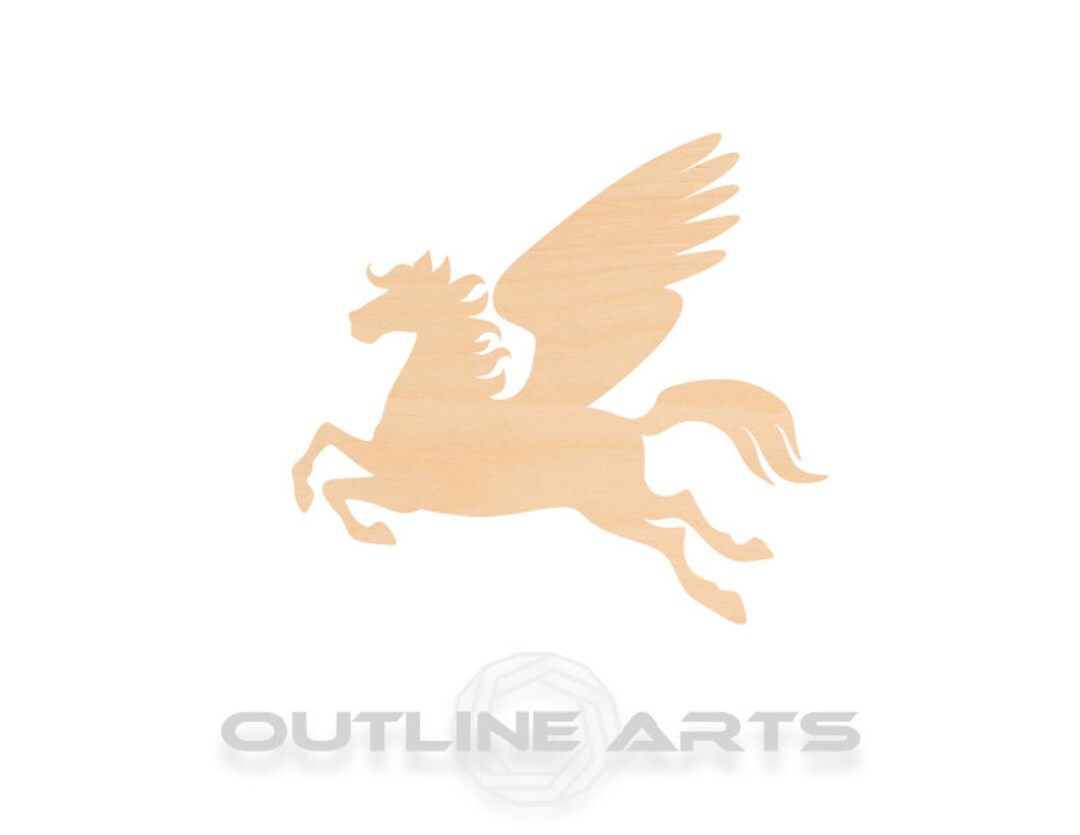 Unfinished Wooden Pegasus Shape Craft Supply bulk Pricing Available ...
