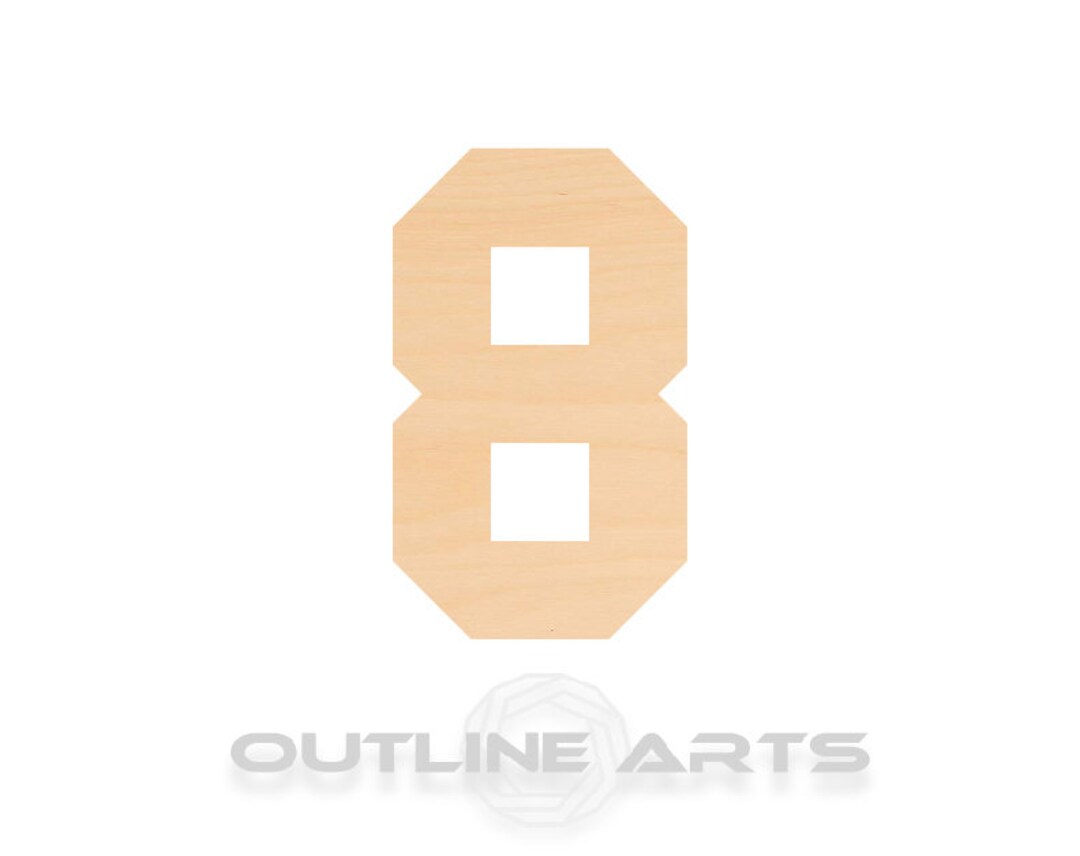 Unfinished Wooden Number 8 Craft Shape - Etsy