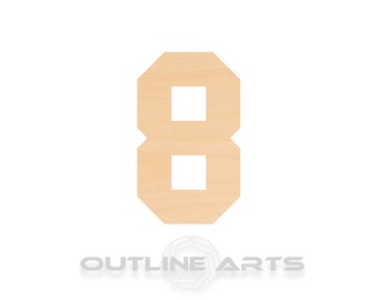Wooden Number 8 - Etsy