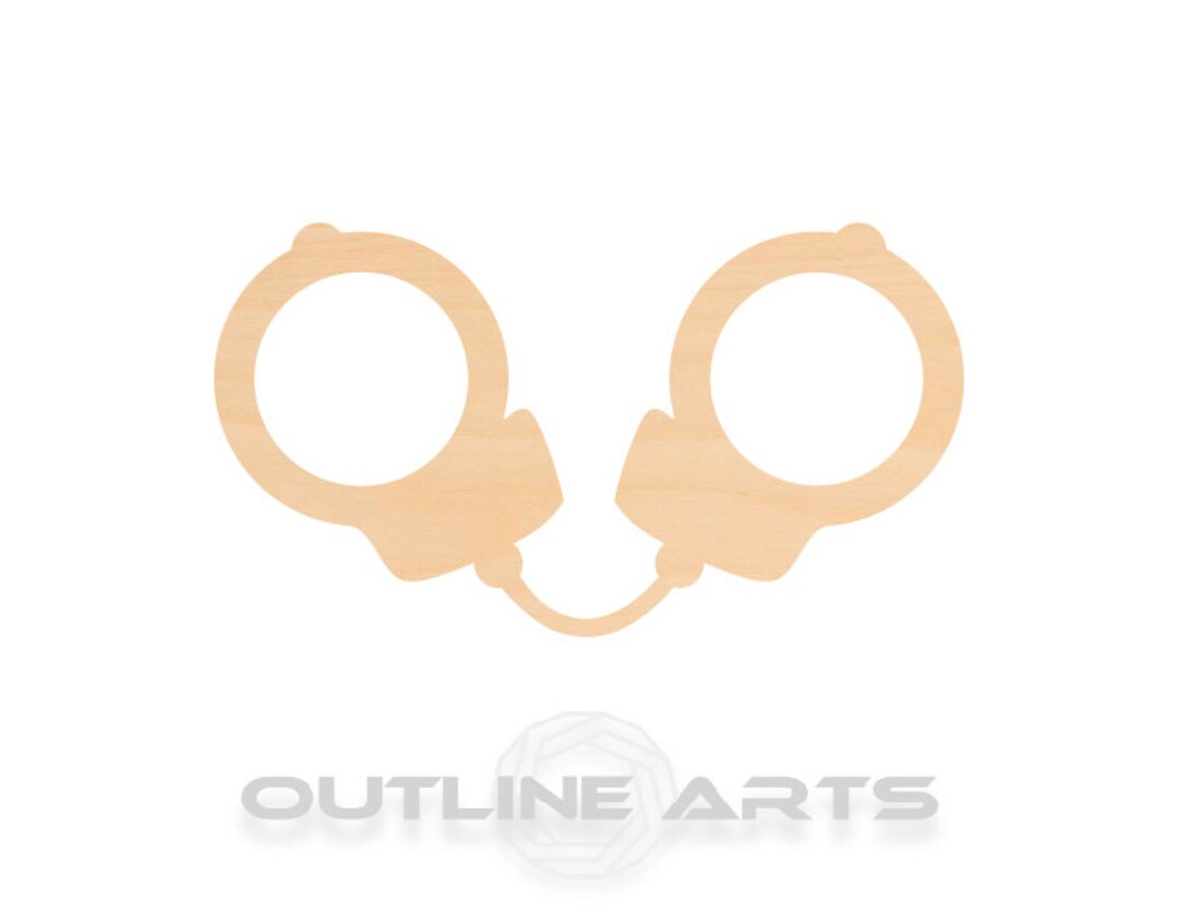 Unfinished Wooden Handcuffs Craft Shape - Etsy