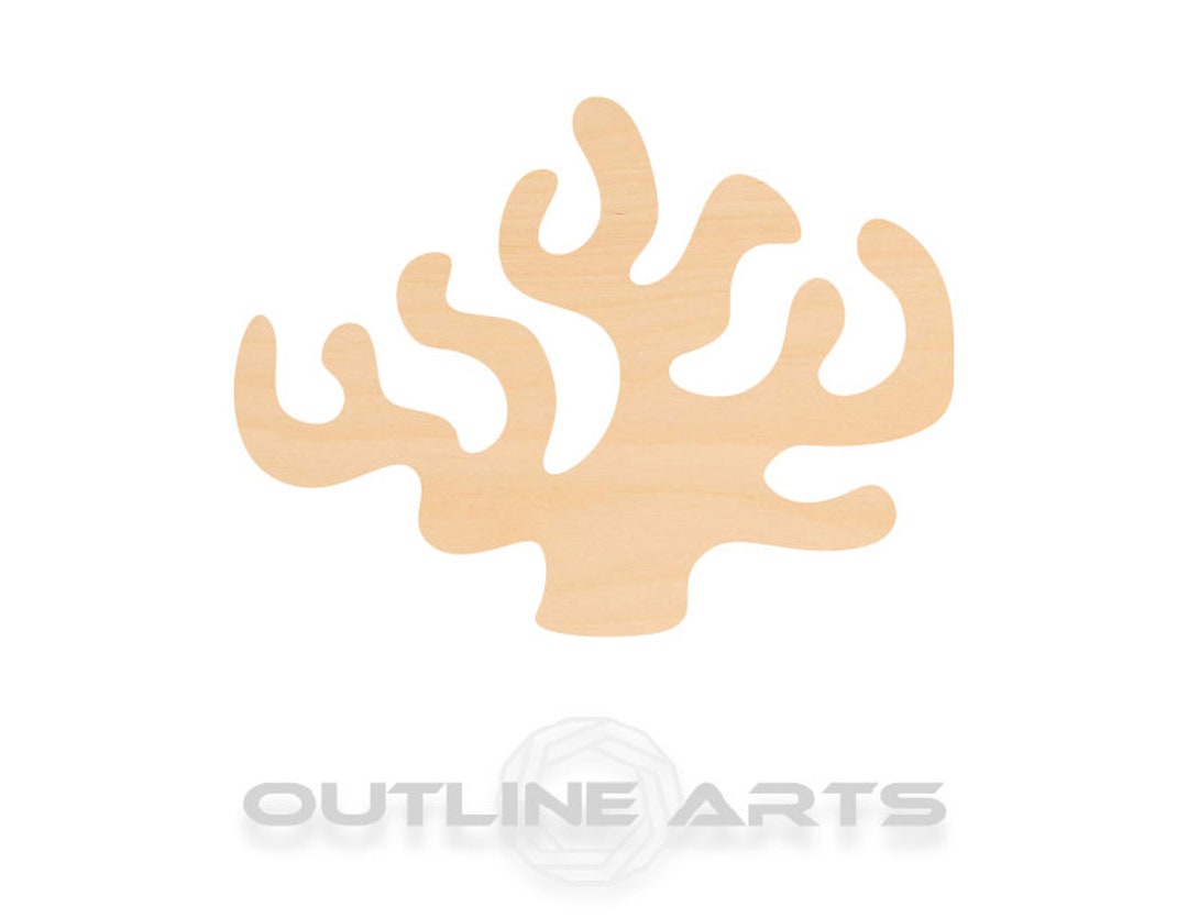 Wooden Coral Cutout: Birch Shape for DIY Projects - Unfinished - Etsy