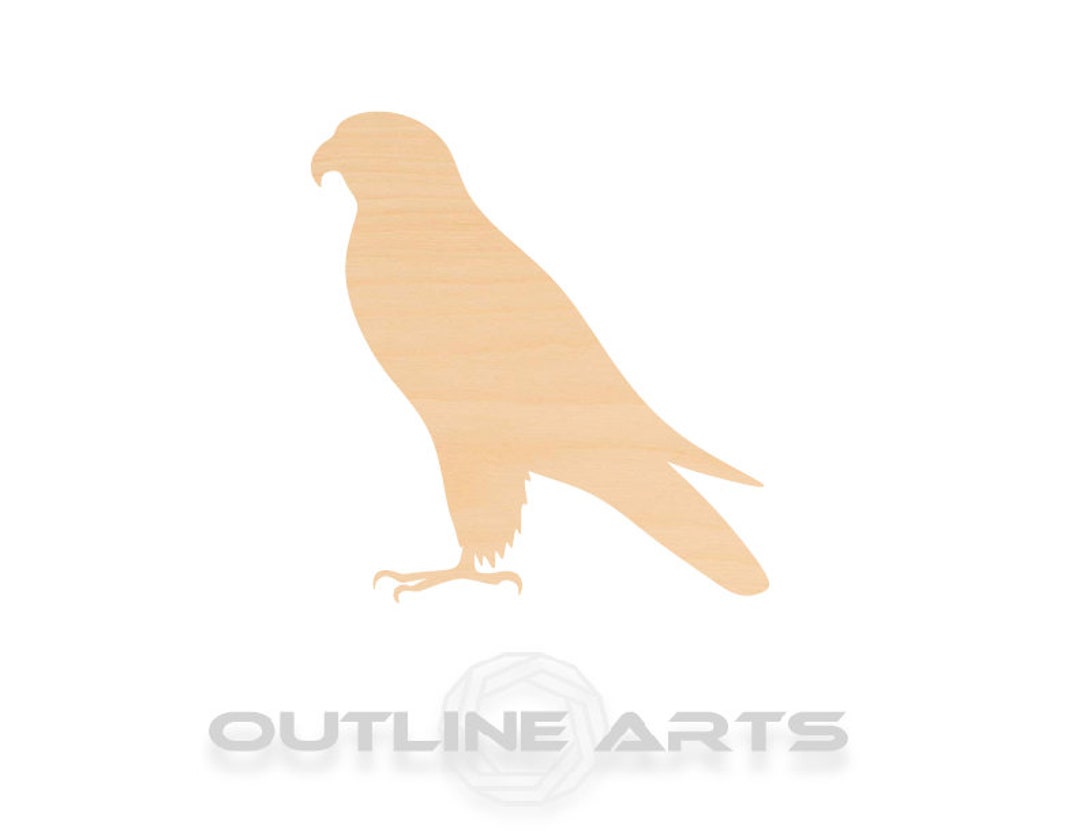 Unfinished Wooden Falcon Craft Shape - Etsy