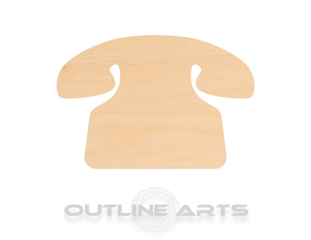 Wooden Phone Cutout - Birch Silhouette for Crafts - Etsy
