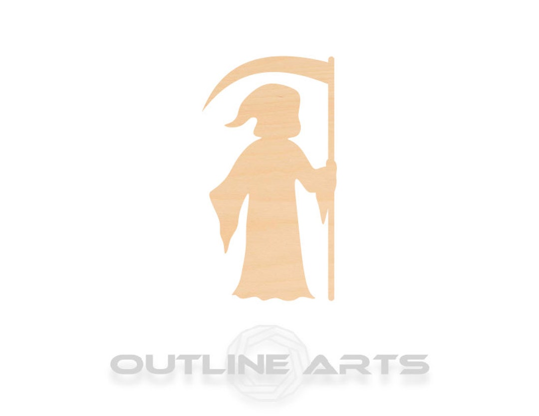 Unfinished Wooden Grim Reaper Craft Shape - Etsy