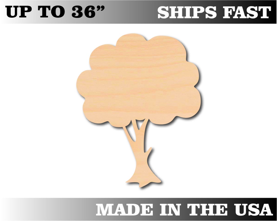 Apple Tree Cutout: Wooden Craft Shape (birch, Unfinished) - Etsy