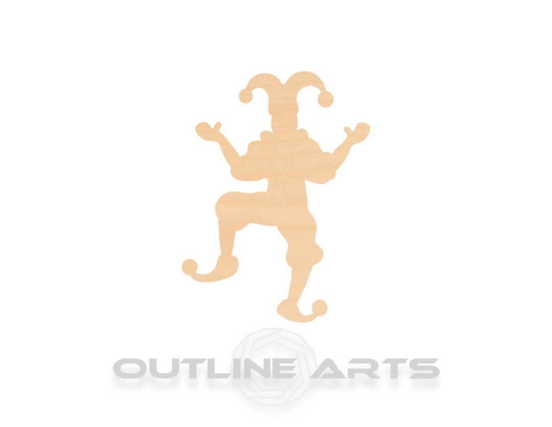 Unfinished Wooden Jester Craft Shape - Etsy