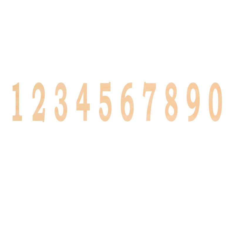 Large Wood Numbers - Etsy