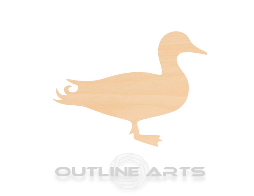 Unfinished Wooden Mallard Duck Shape Craft Supply bulk - Etsy