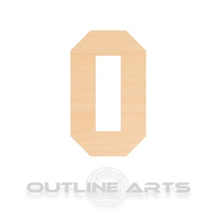 Unfinished Wooden Capital Letter O Craft Shape - Etsy