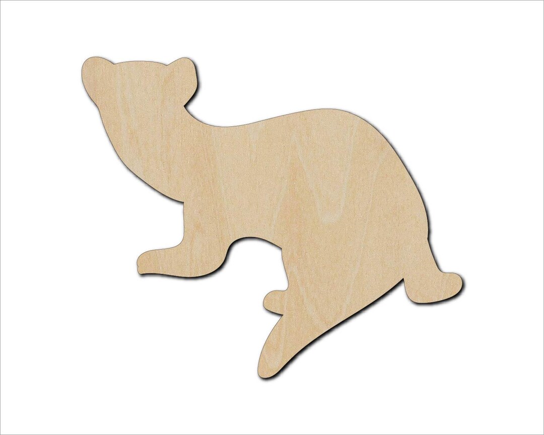 Unfinished Wooden Ferret Craft Shape - Etsy