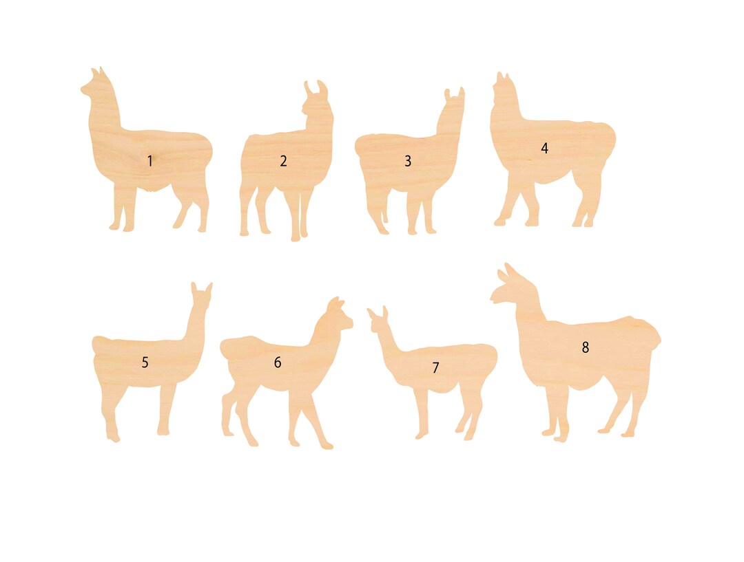 Unfinished Wooden Llama Shape Craft Supply bulk Pricing - Etsy