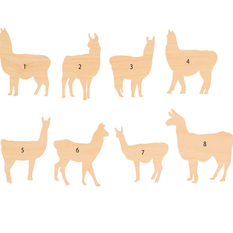 Llama Wood Cutout - Etsy