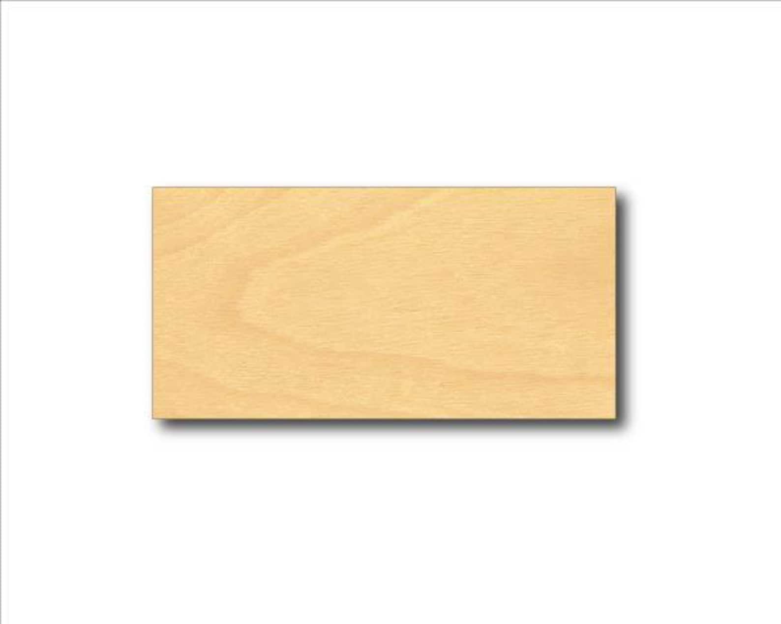 Birch Wood Rectangle Craft Shapes: Unfinished, Multiple Sizes - Etsy