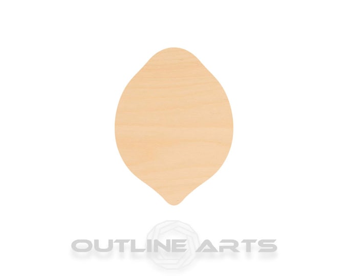 Unfinished Lemon Lime or Painted Wood Cutouts Wooden Lemons Ornament ...