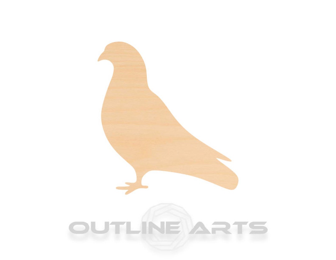 Pigeon Wood Shape: Birch Laser-cut Cutout (unfinished, Paint Ready) - Etsy