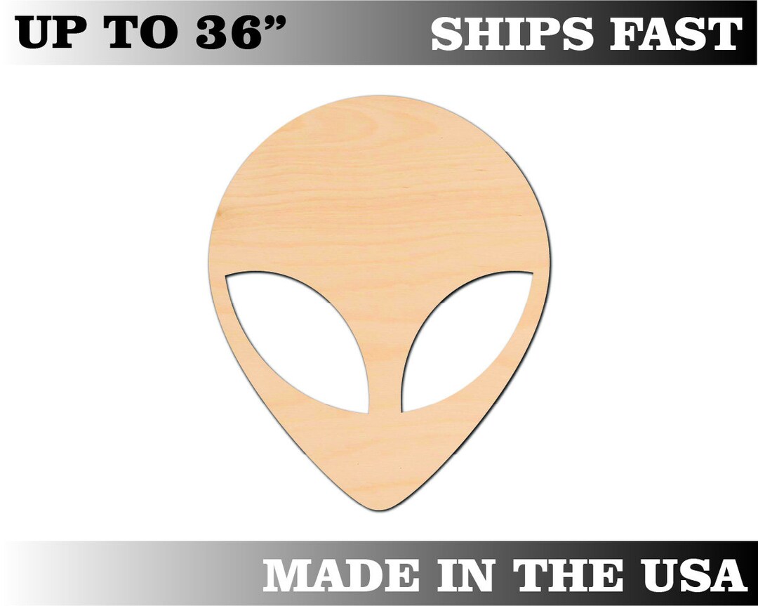 Unfinished Wooden Alien Craft Shape - Etsy