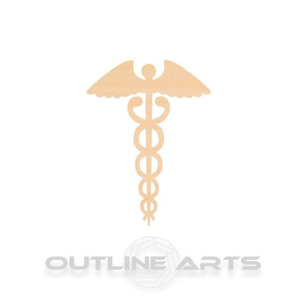 Wooden Caduceus - Etsy