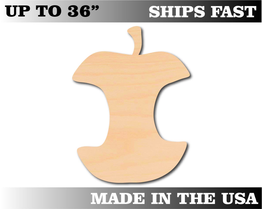 Unfinished Wooden Apple Core Craft Shape - Etsy