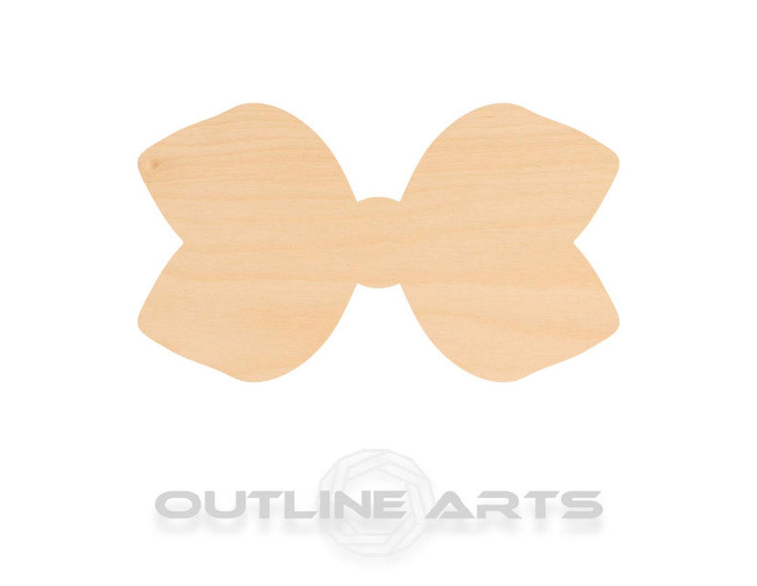 Unfinished Wooden Hair Bow Craft Shape - Etsy