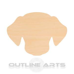 Unfinished Wooden Dog Head Craft Shape - Etsy