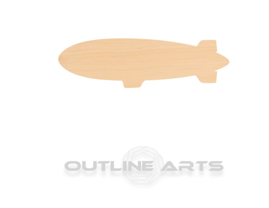 Unfinished Wooden Blimp Craft Shape - Etsy