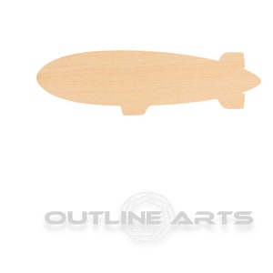 Unfinished Wooden Blimp Craft Shape - Etsy