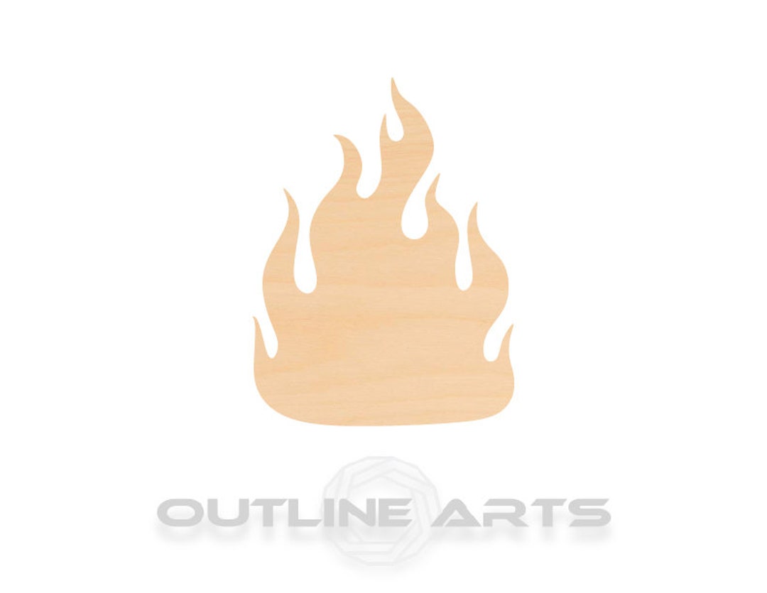 Fire Wood Cutout: Birch Laser-cut Shapes (craft Ready) - Etsy