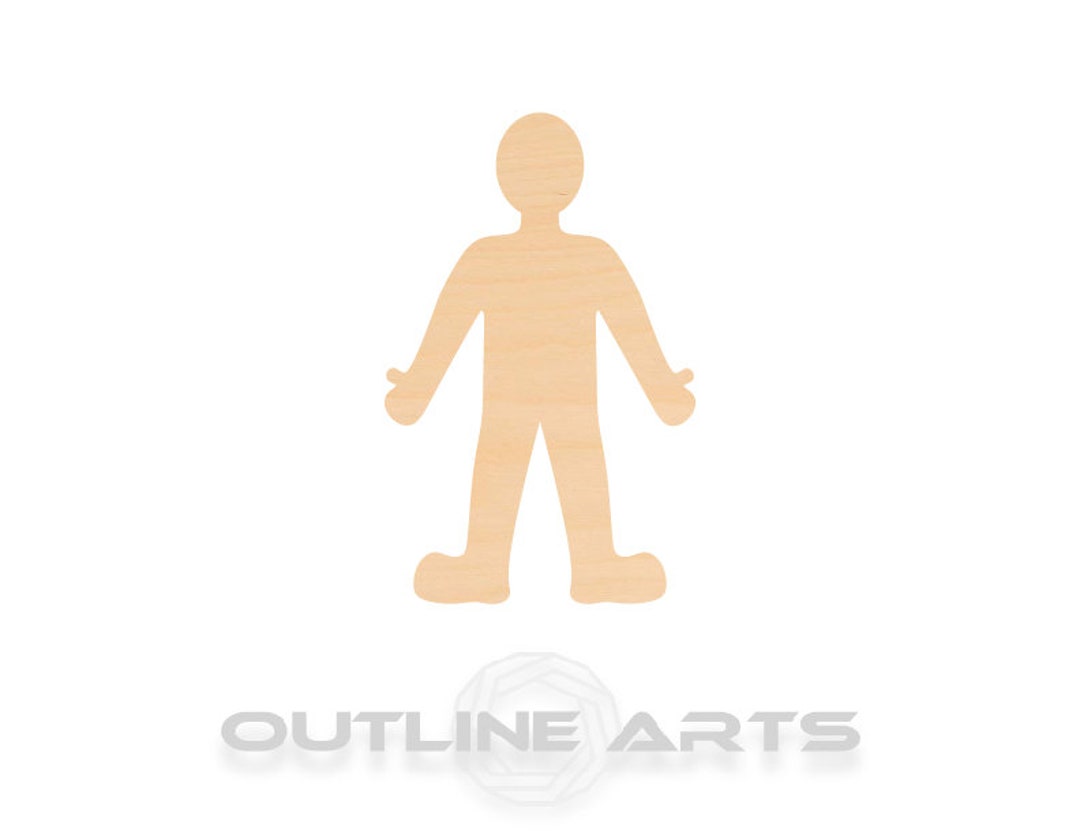 Unfinished Wooden Person Craft Shape - Etsy