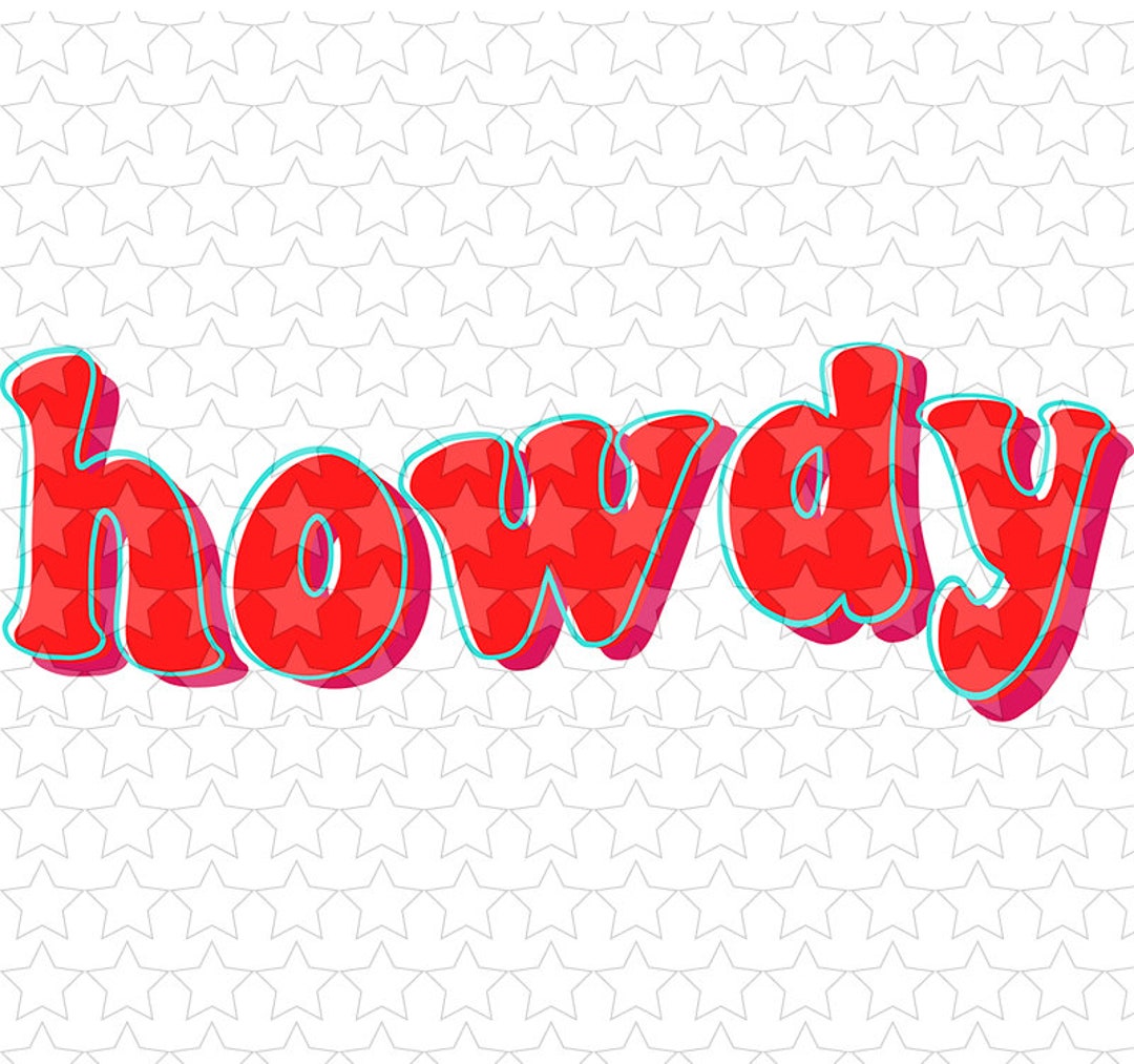 DTF TRANSFER 1126038 Howdy - Etsy