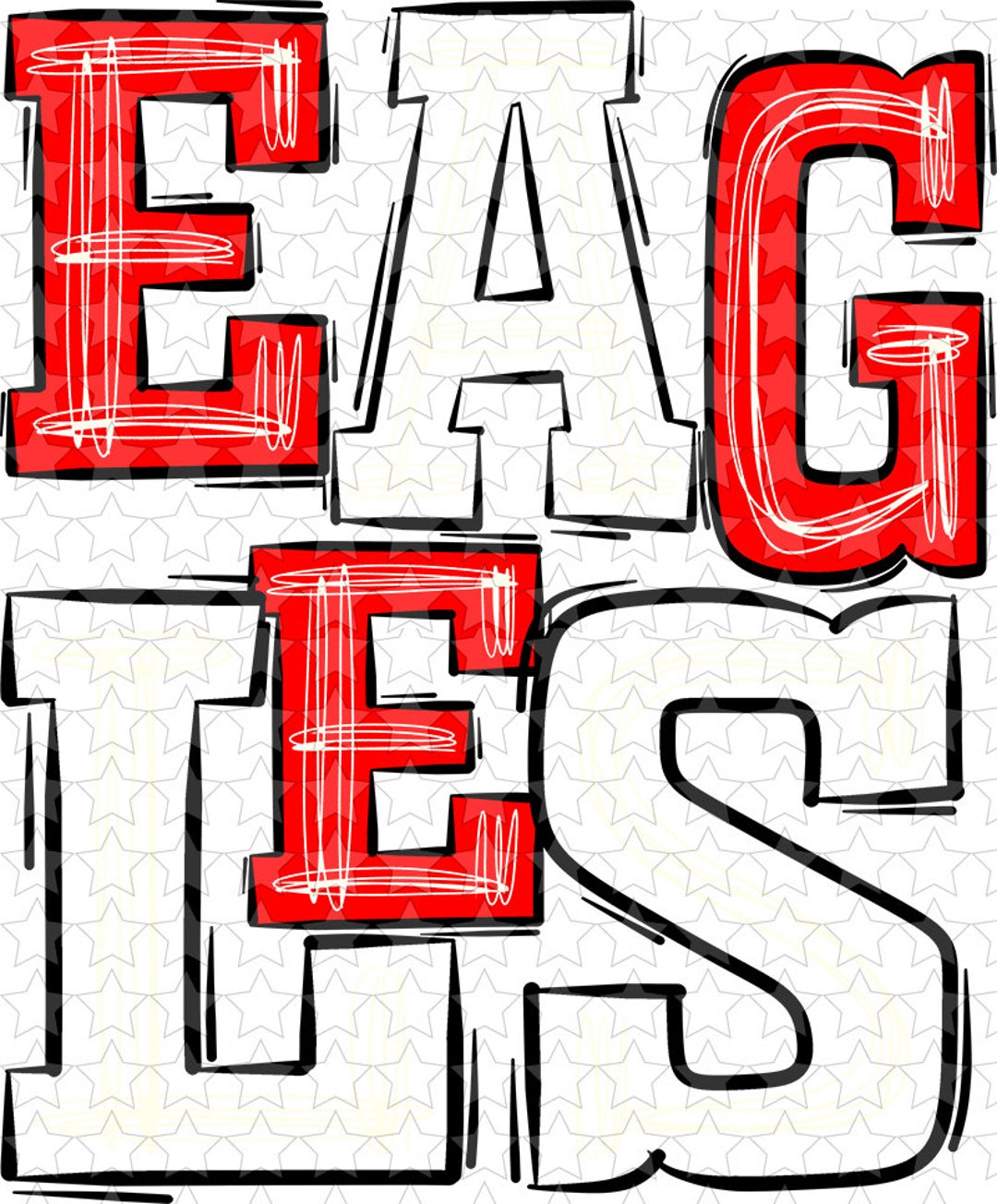 1136472 Eagles Red White - Etsy