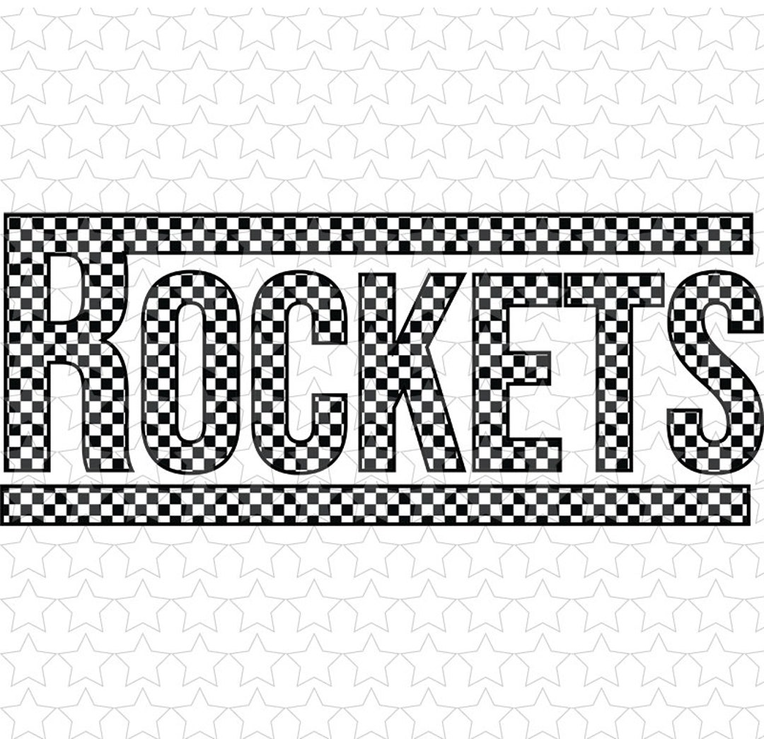 DTF TRANSFER 1133117 Checkered ROCKETS - Etsy
